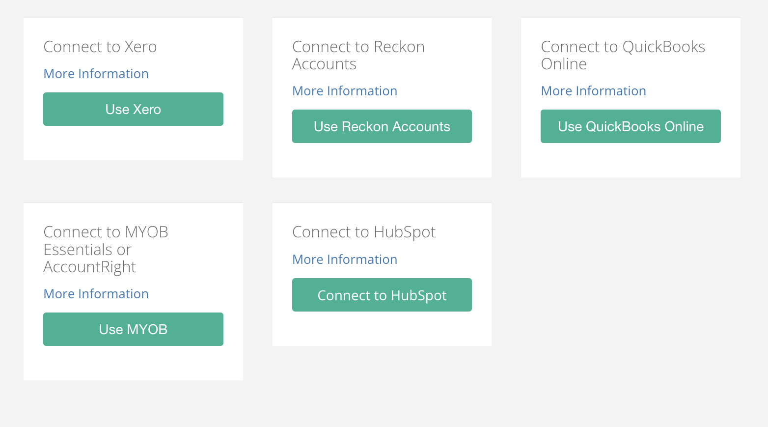 Reconnect My Xero/MYOB/QuickBooks Integration Reconnect My Xero/MYOB/QuickBooks Integration